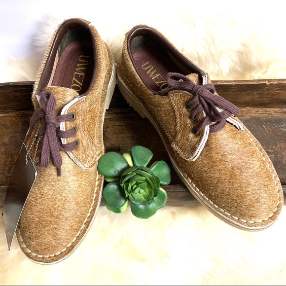 Uwezo | Shoes | Nwt Uwezo Handmade Calf Hair Laceup Oxford Shoes | Poshmark